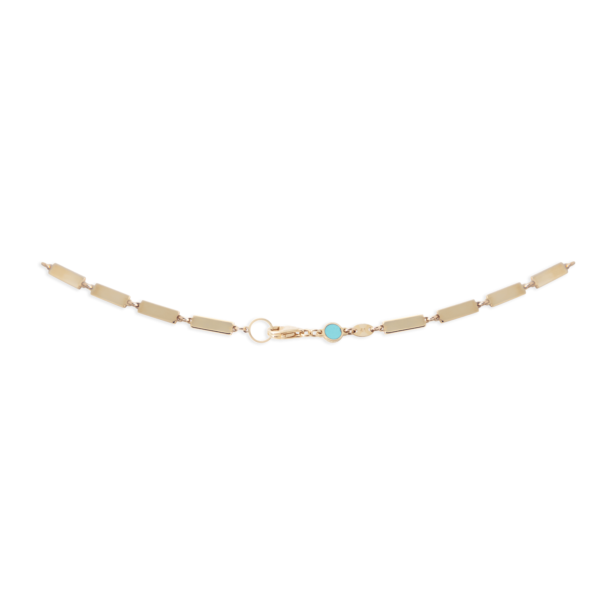 Full Bar Necklace 14K Yellow Gold – BluScarpa