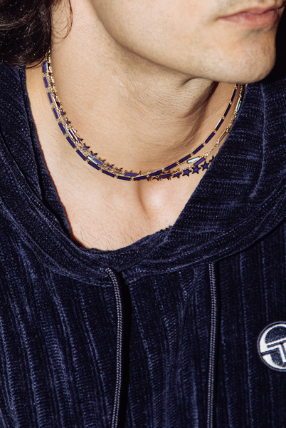Lapis Star Necklace 14K Yellow Gold – BluScarpa